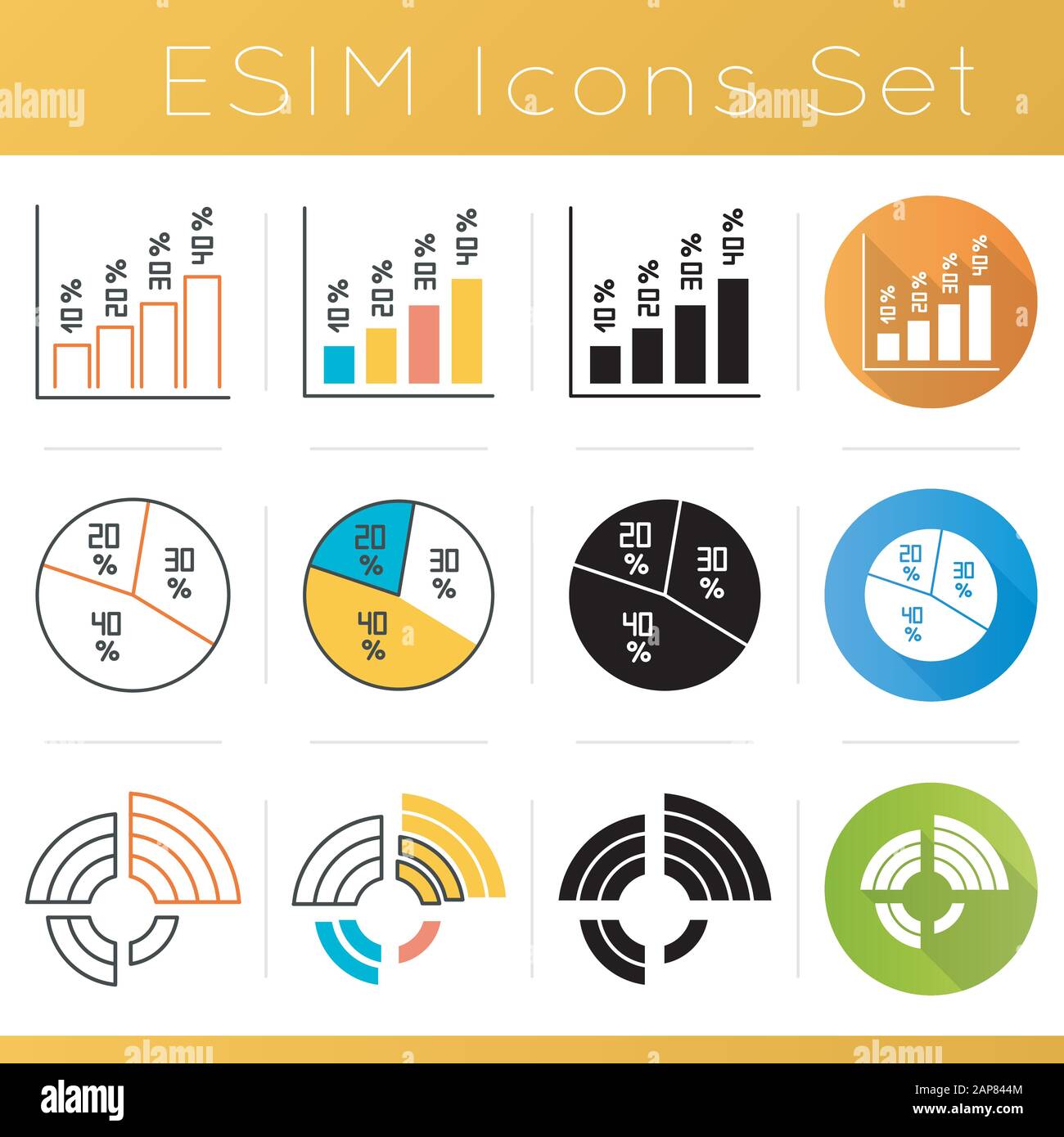 Radial histogram vector vectors hi-res stock photography and images - Alamy