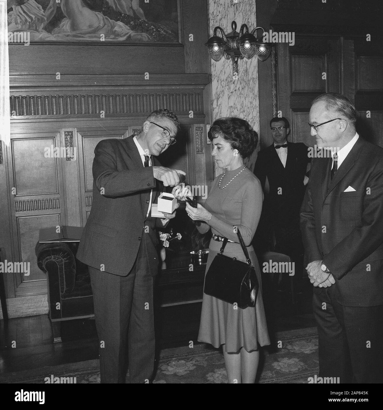 Astronaut John Glenn and wife Anna Margaret Castor received by Mayor ...