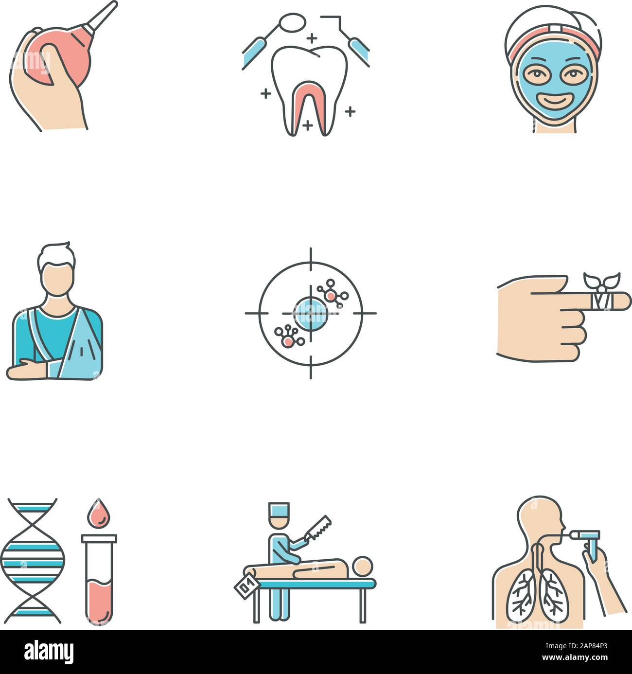 Orthopedic medical icons pack hi-res stock photography and images - Alamy