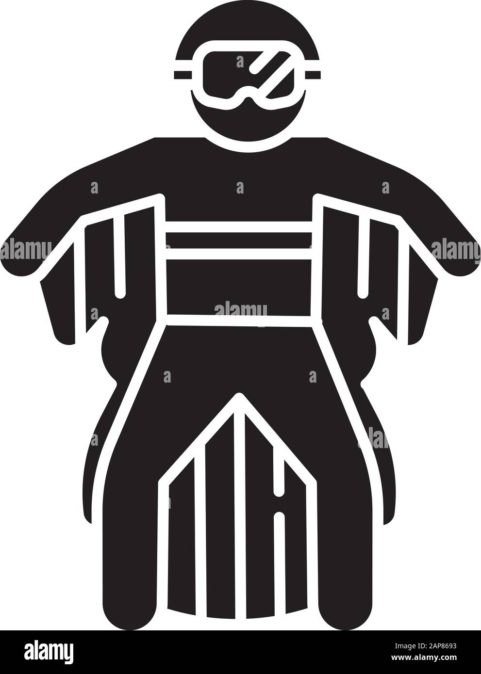 Wingsuit vector vectors hi-res stock photography and images - Alamy