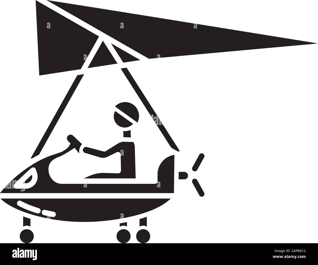 Microlight aircraft ultralight aeroplane Stock Vector Images - Alamy