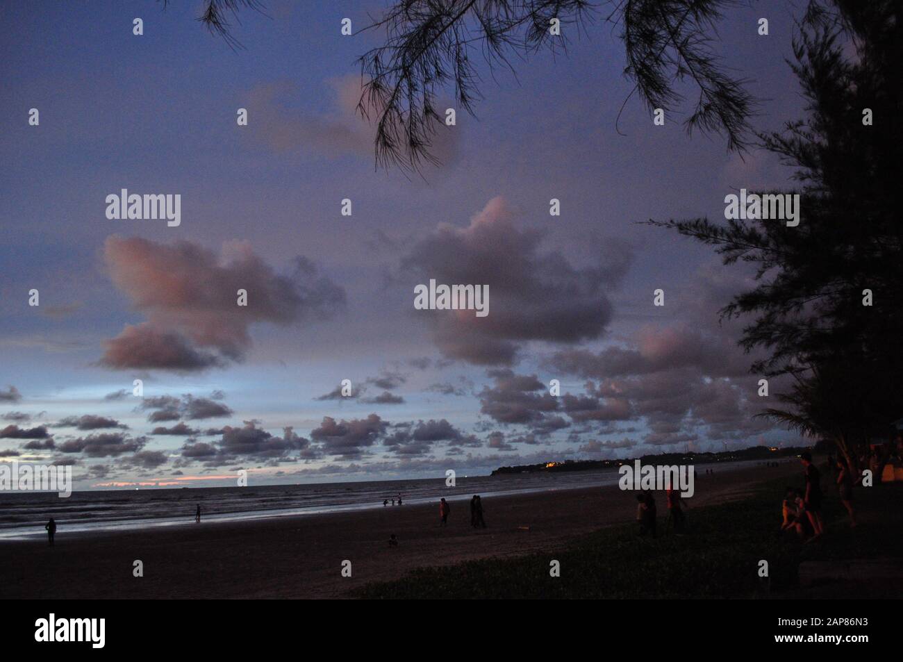 Miri, Sarawak / Malaysia - April 2011: The beautiful beaches of Luak ...