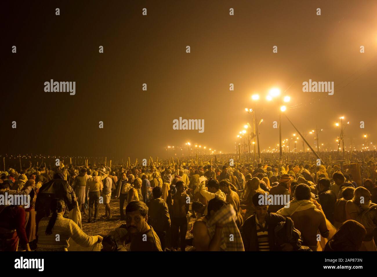 Kumbh mela crowd hi-res stock photography and images - Alamy