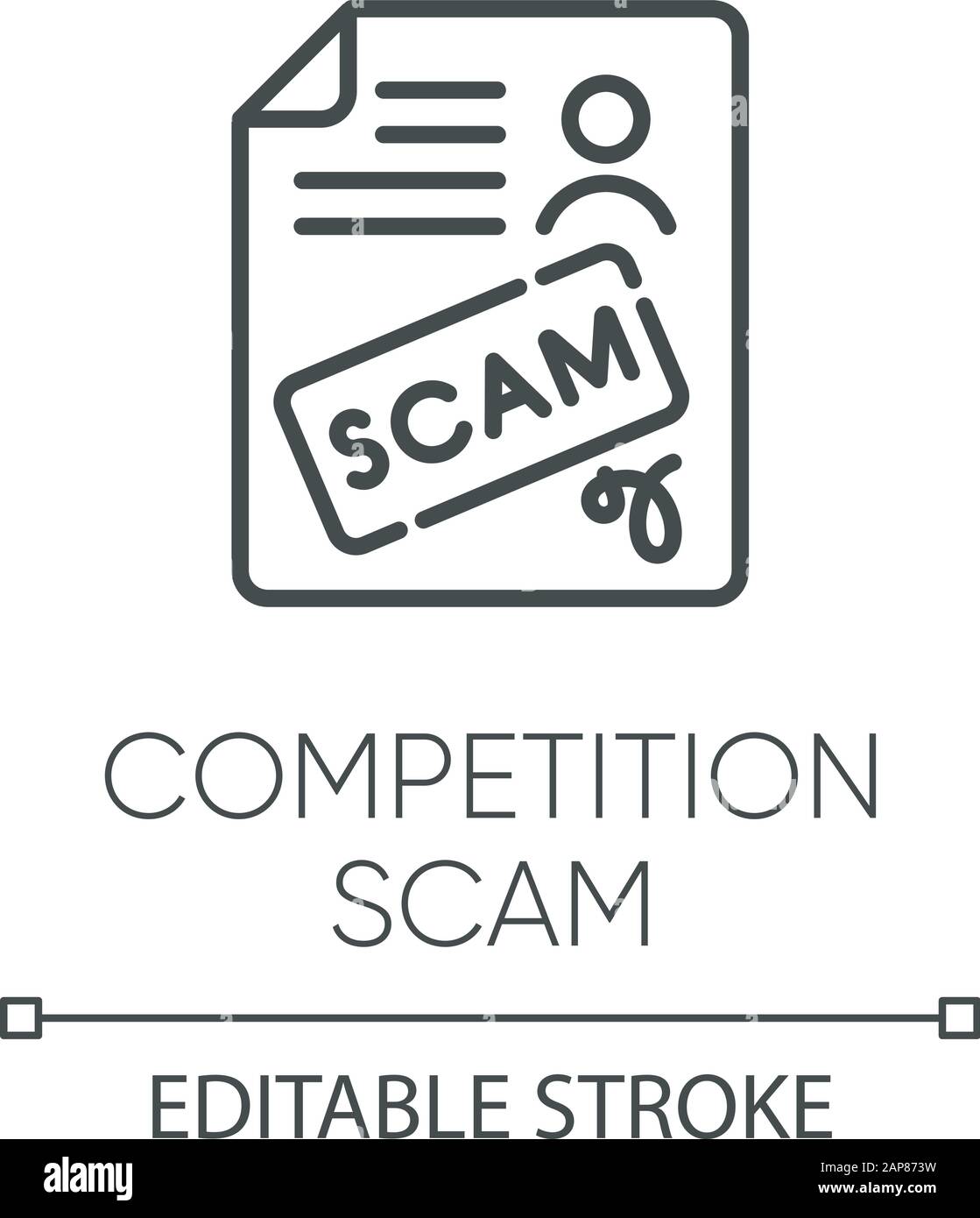 Prize and lottery scam Stock Vector Images - Alamy
