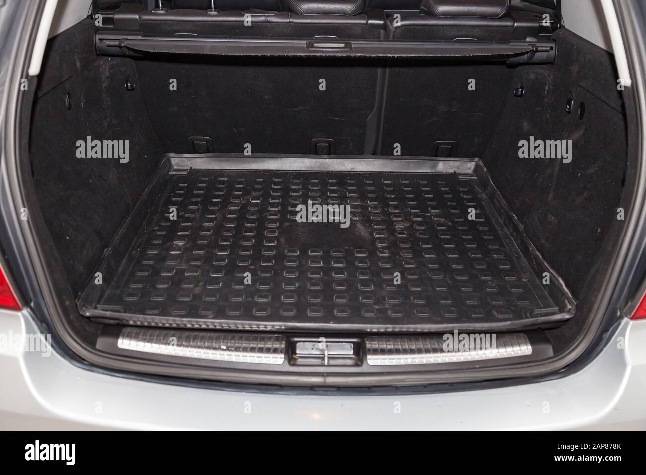 Trunk luggage space in the body of the SUV hatchback with open rear ...