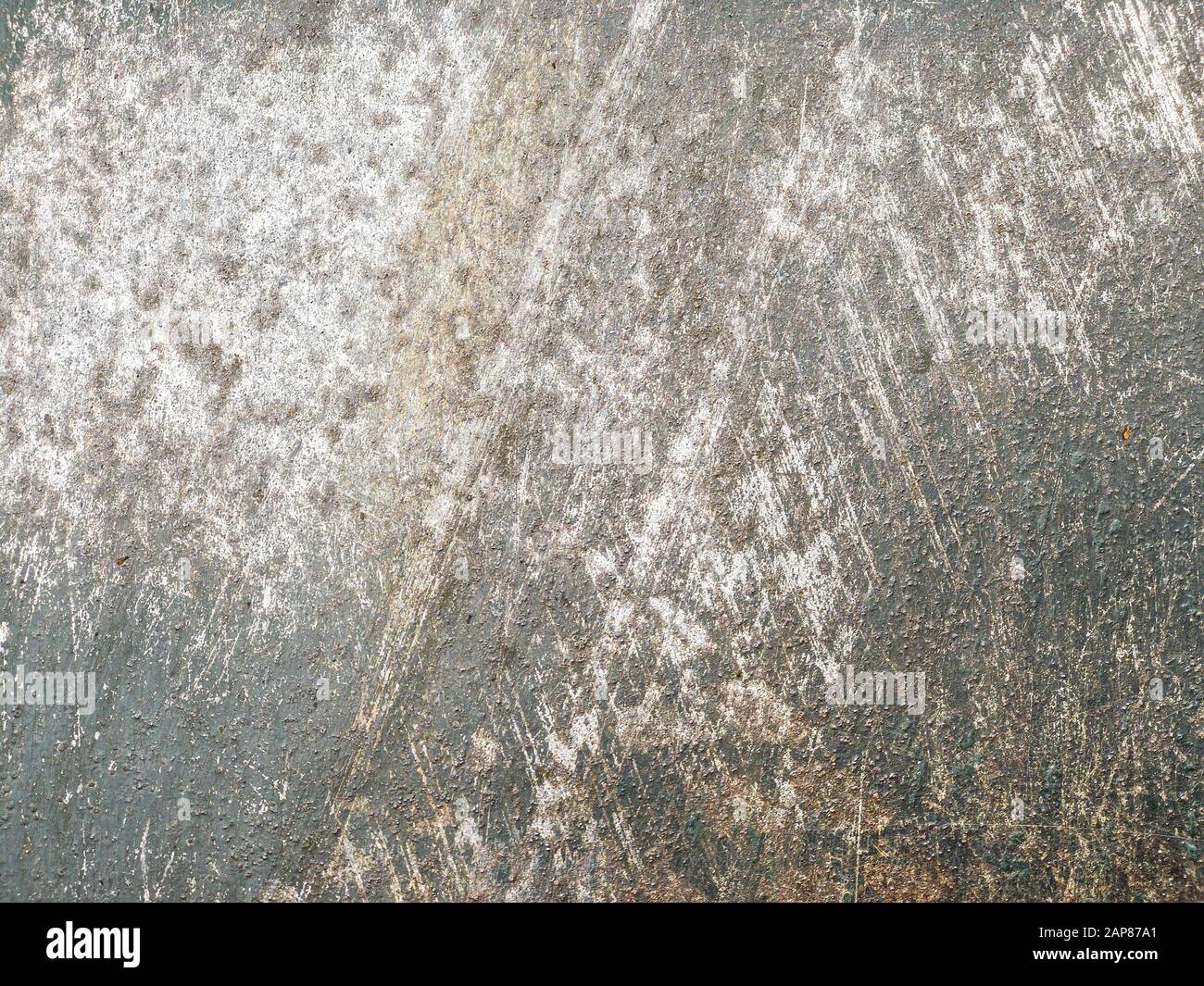 scratched rusty metal surface background. abstract old iron texture ...