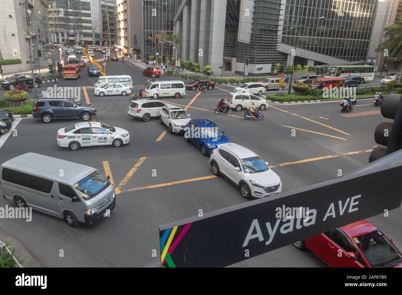 Manila, Philippines - January, 20, 2020: Traffic and cars at ...