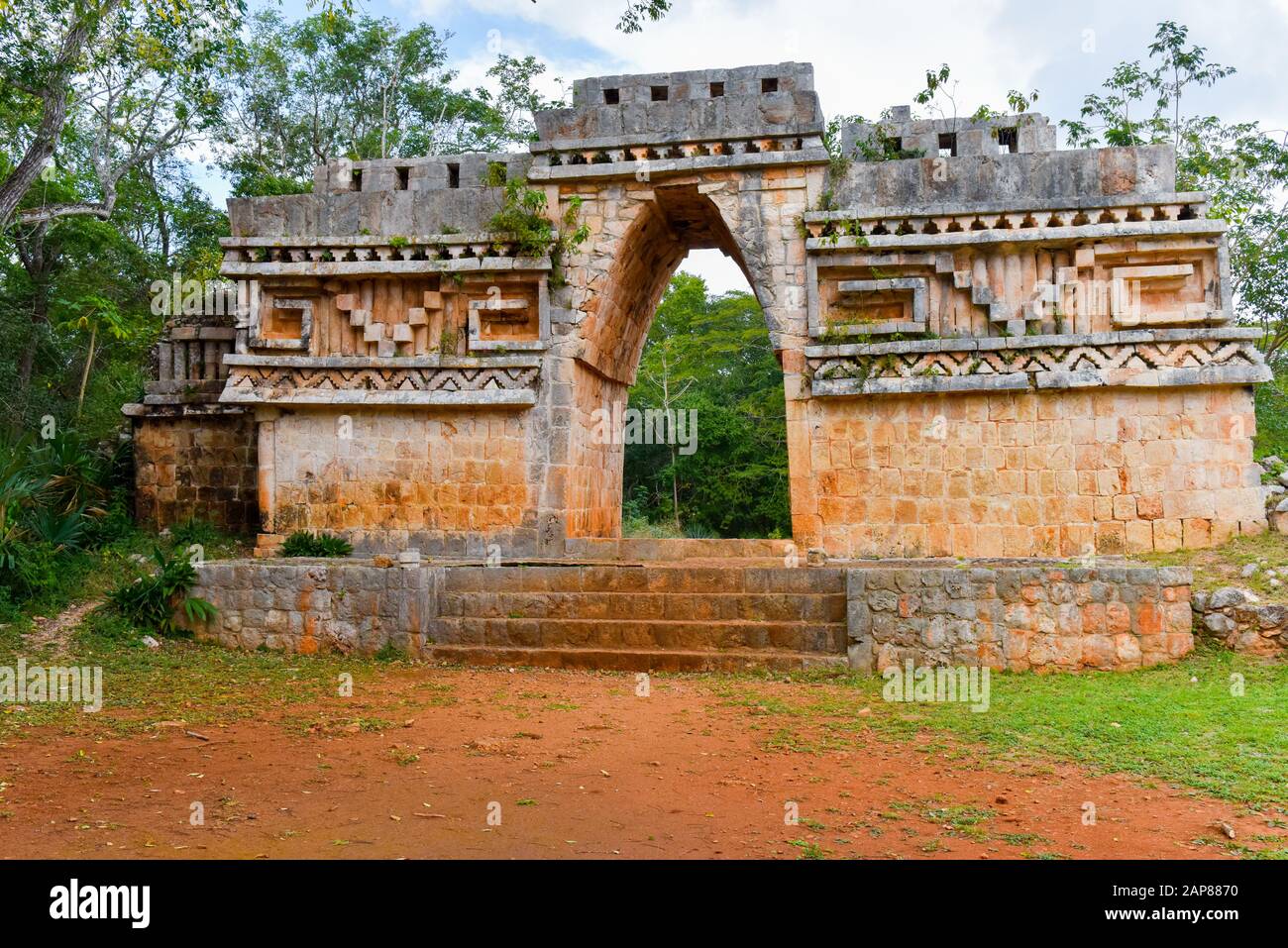 The Gateway Arch, Labna , Mayan archeological site, Yucatan Stock Photo ...
