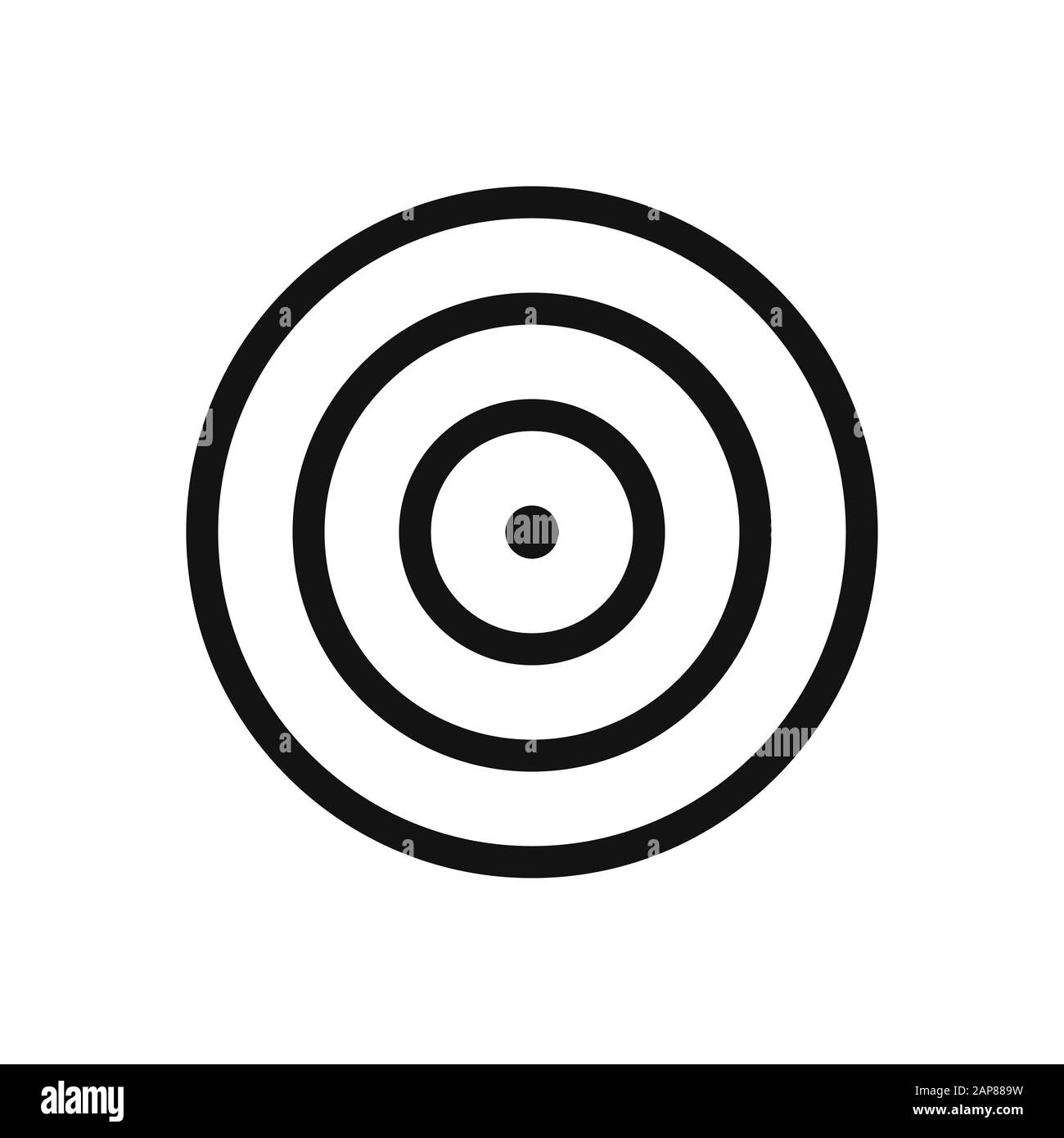Dartboard vector icon in modern design style for web site and mobile ...