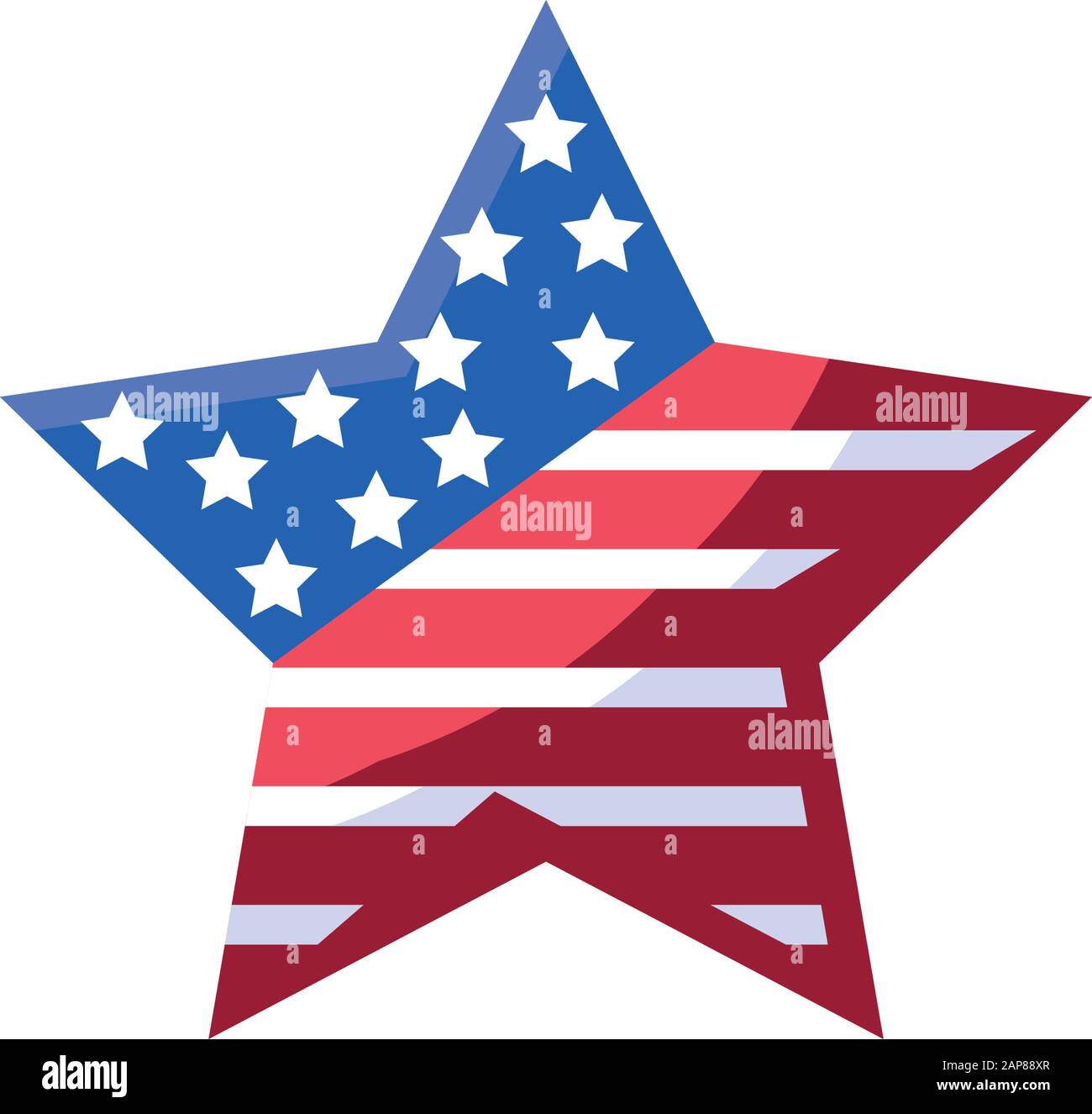 Usa flag star design, United states america independence nation us ...
