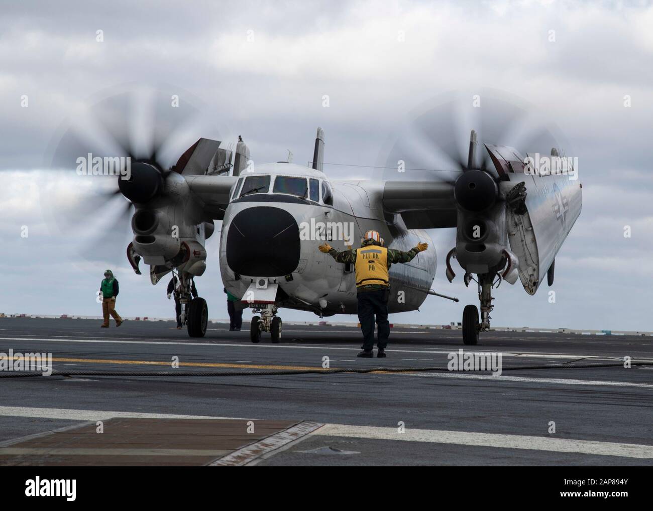 ATLANTIC OCEAN (Jan. 21, 2020) A C-2A Greyhound, assigned to Air Test ...