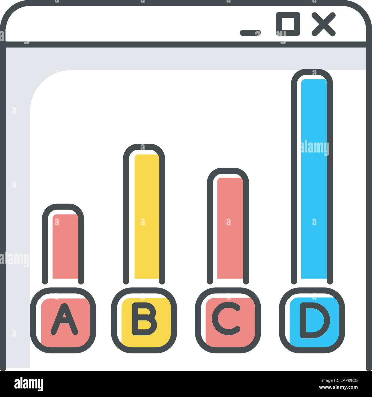 Online survey color icon. Statistics analysis. Web chart. Internet ...