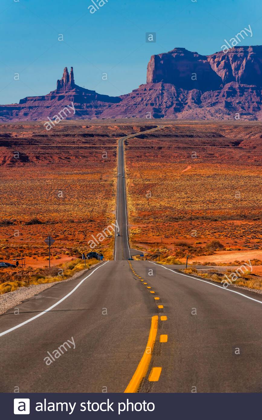 Highway 163 Monument Valley Road Stock Photos & Highway 163 Monument ...