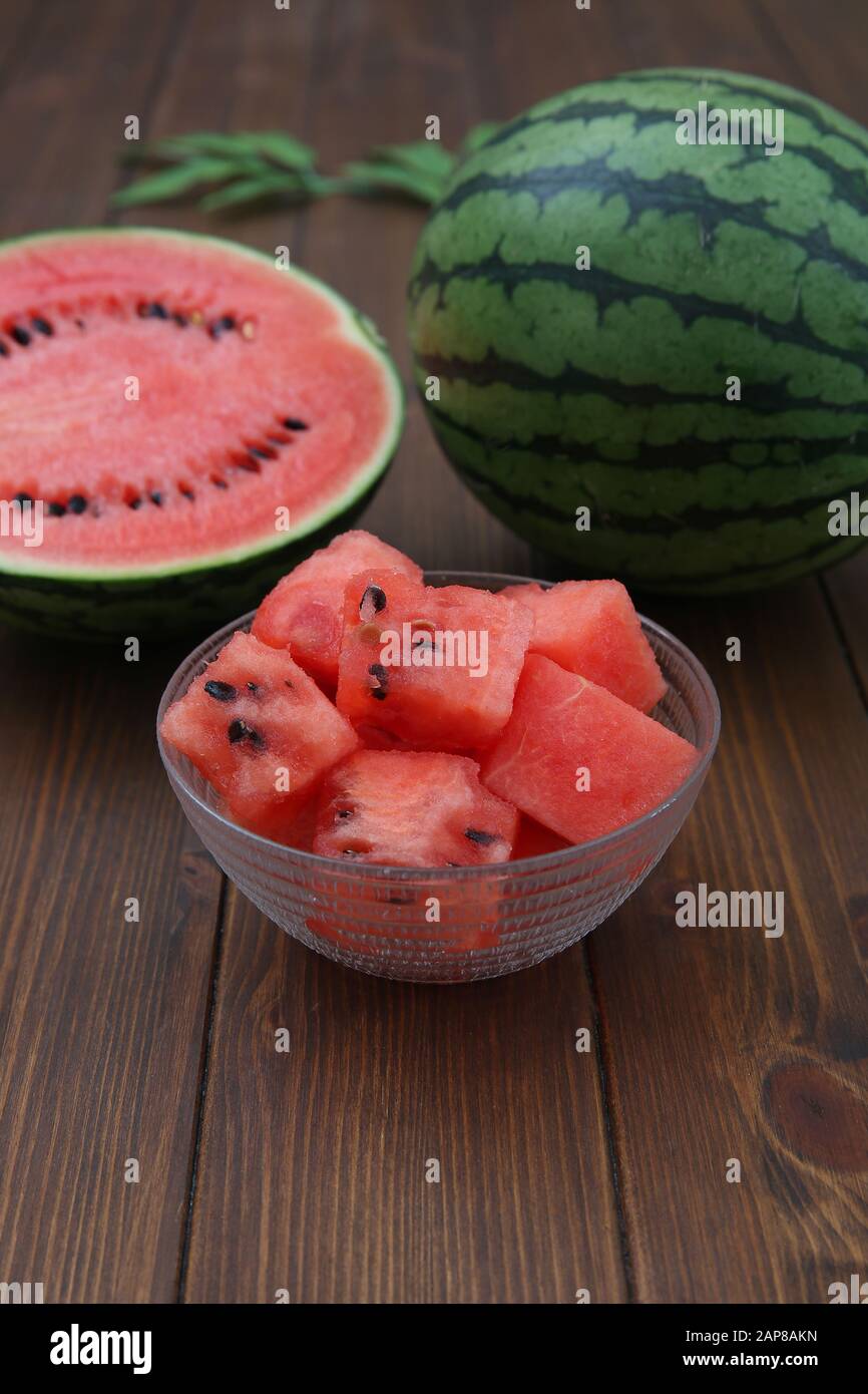 Diced watermelon hi-res stock photography and images - Alamy