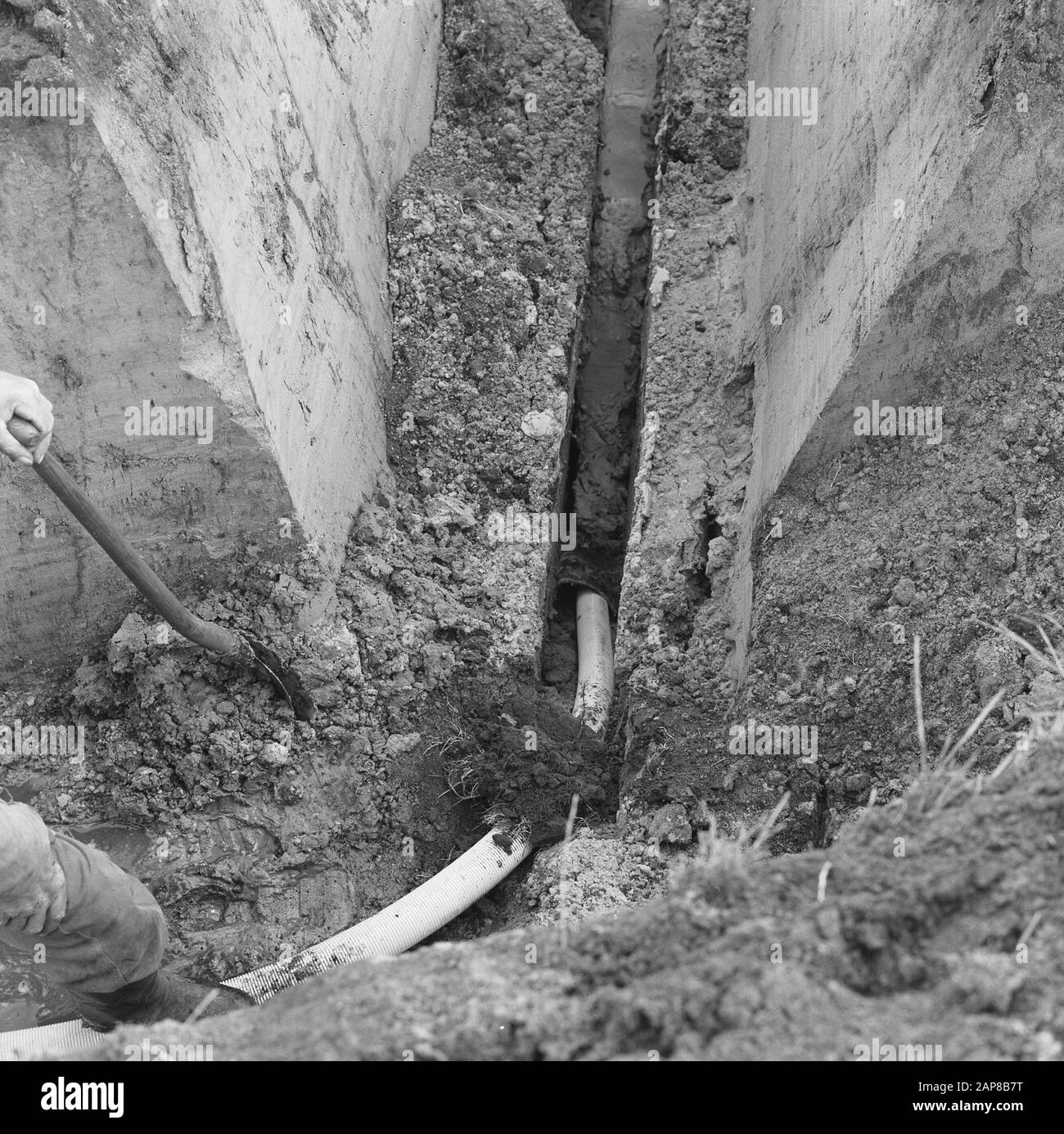 bronbemaling, main gas transport pipelines, trenches, deepdiggers ...