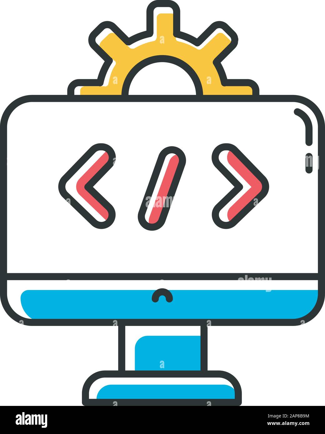 Software Industry Color Icon Information Technology Sector Computer Programming And Deployment