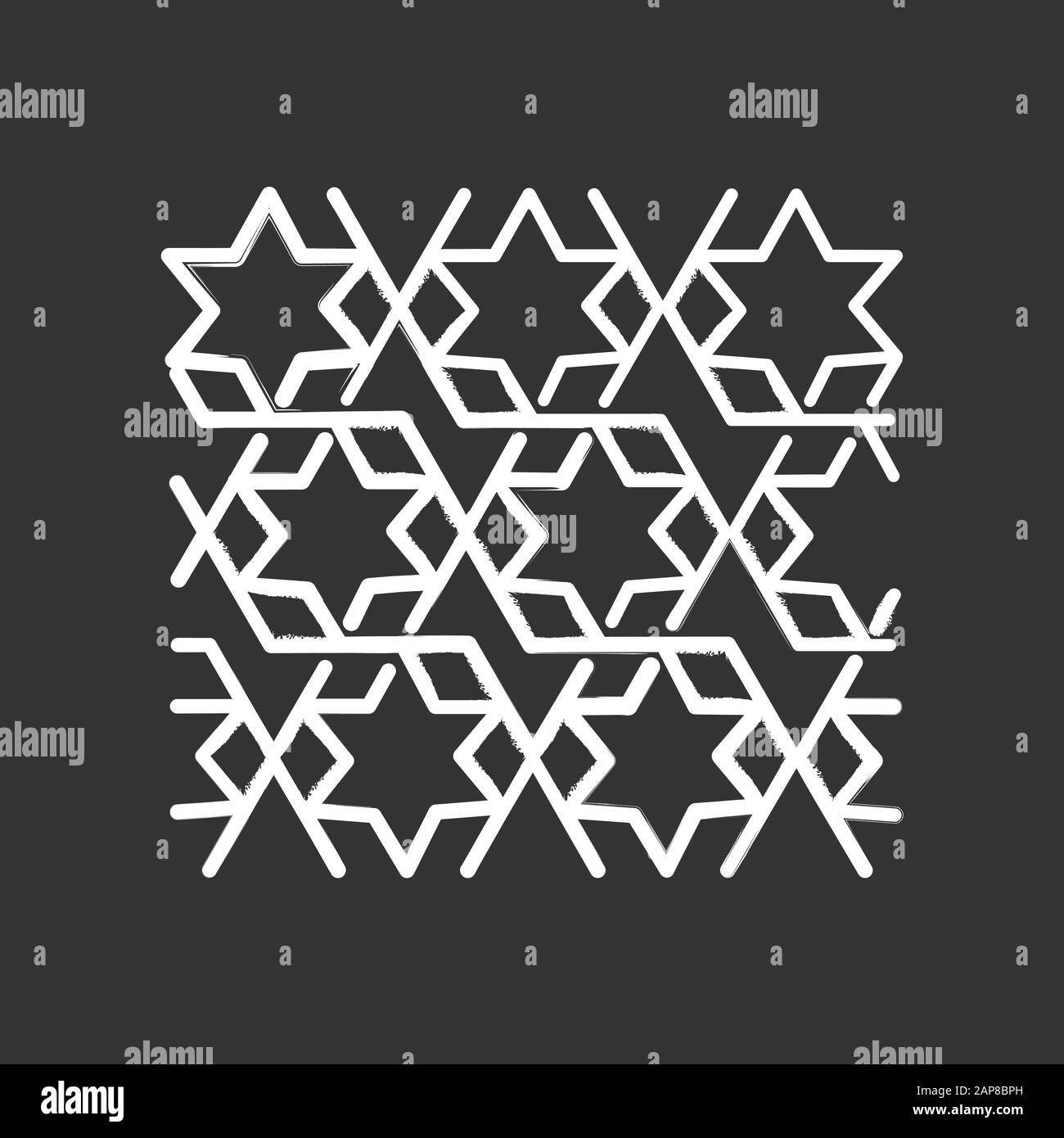 Corner star pattern Black and White Stock Photos & Images - Alamy