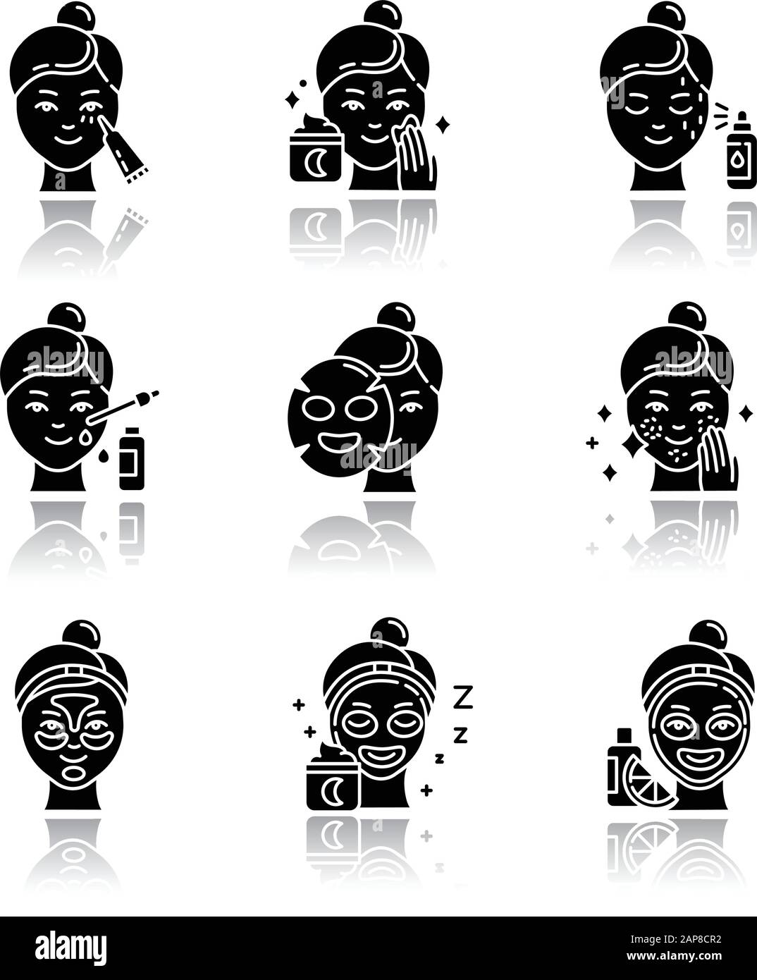 Undereye patch Stock Vector Images - Alamy