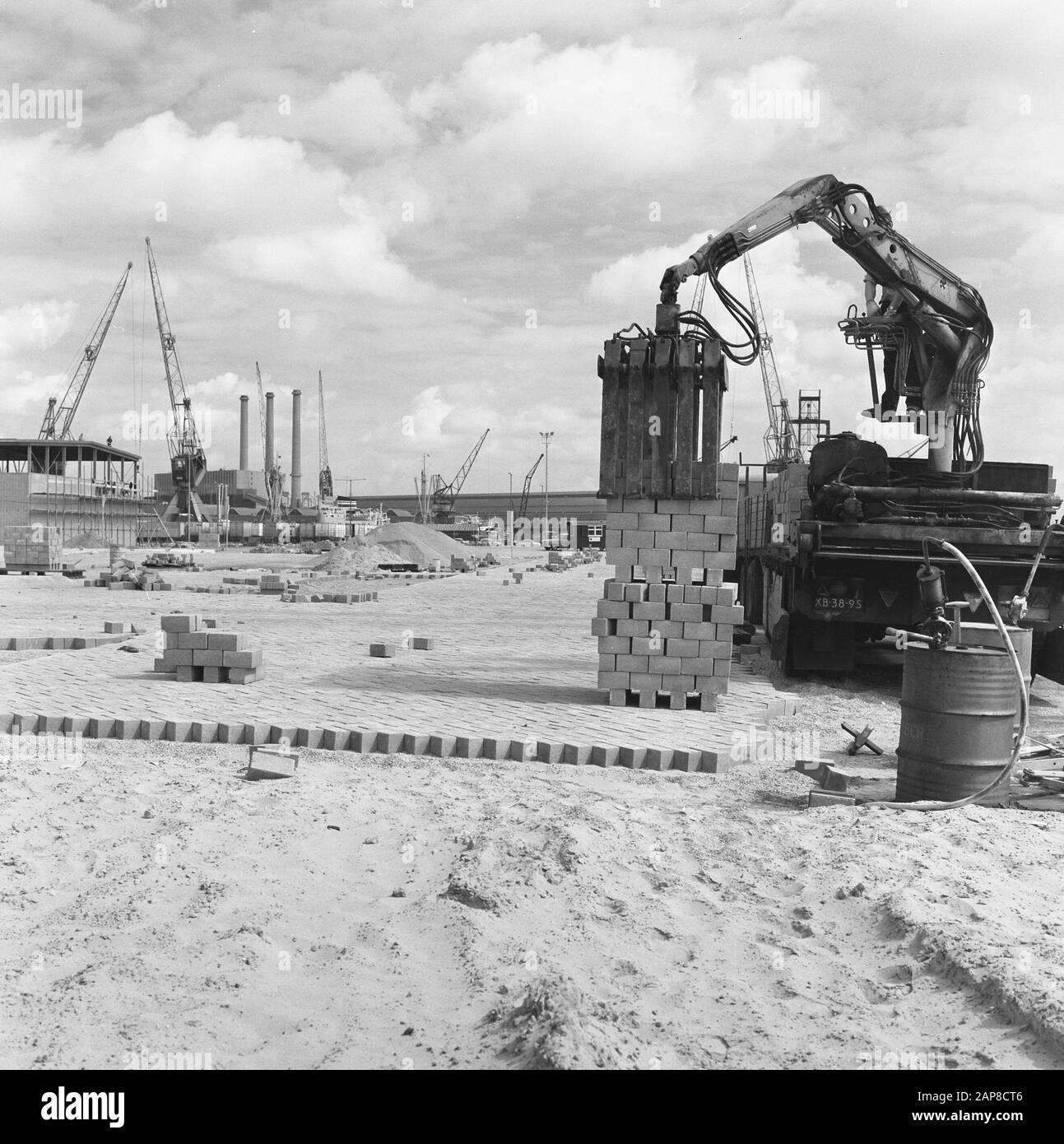 construction, improvement, roads, dikes, savings basins, concrete ...