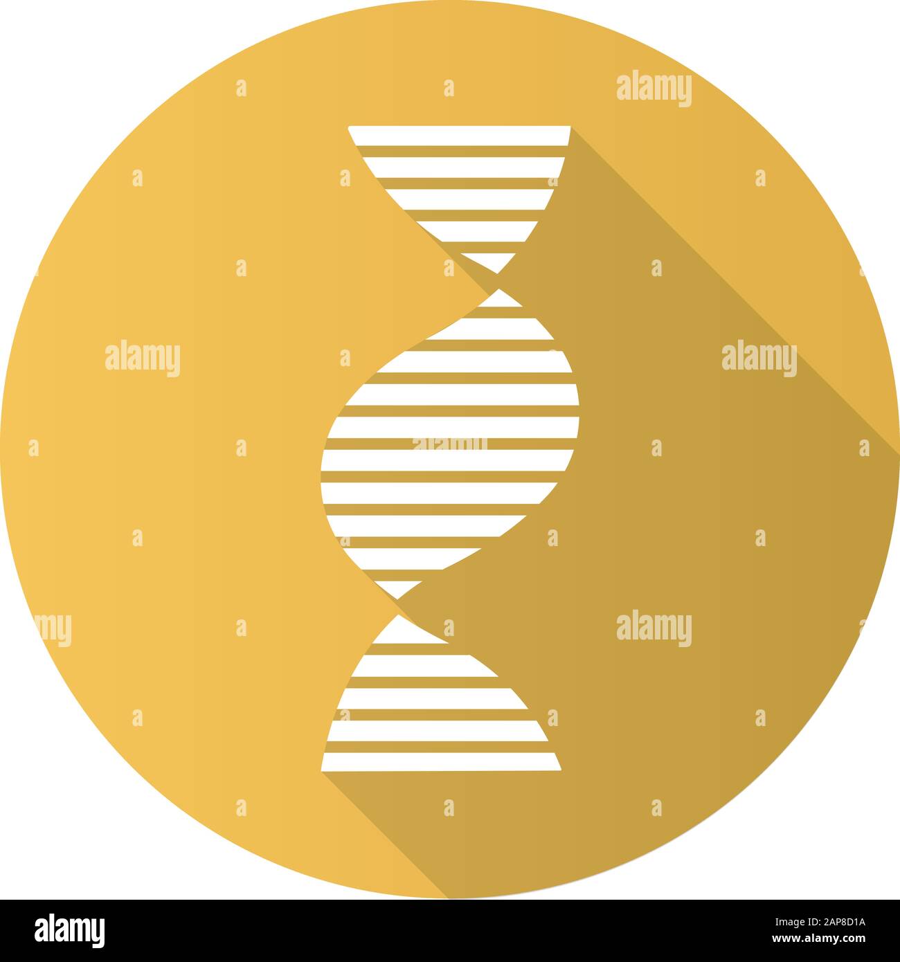 Right-handed DNA helix yellow flat design long shadow glyph icon. B-DNA ... Right-handed DNA helix yellow flat design long shadow glyph icon. B-DNA ...