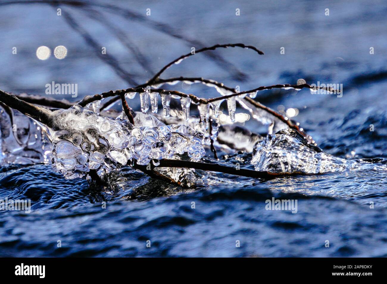River and ice Stock Photo - Alamy