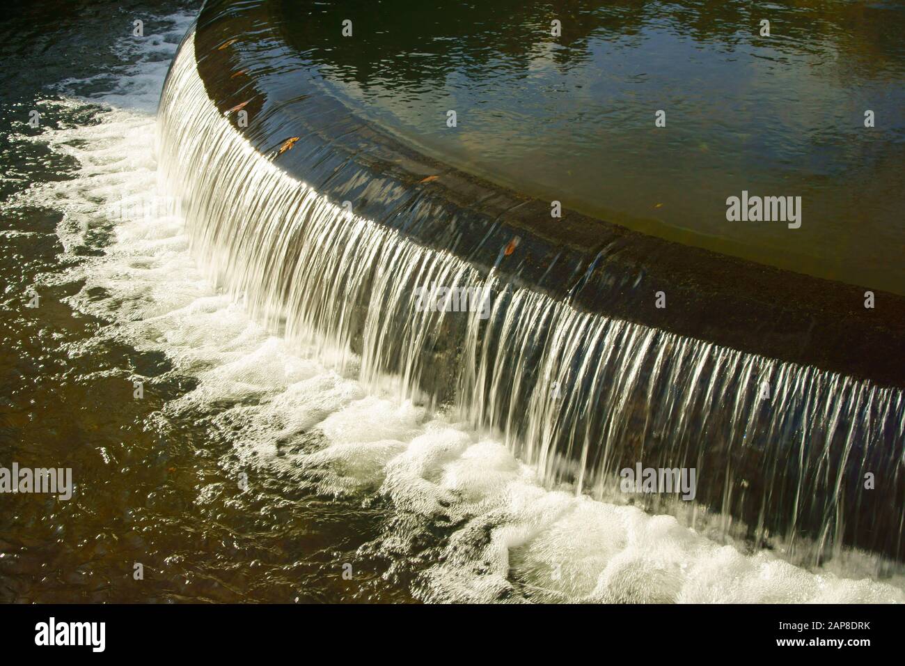 Circular tank diversion works Stock Photo - Alamy