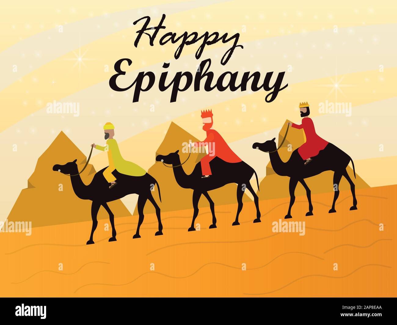 Happy Epiphany day card Stock Vector Image & Art - Alamy