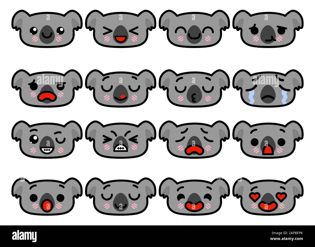 Emoji koala Cut Out Stock Images & Pictures - Alamy