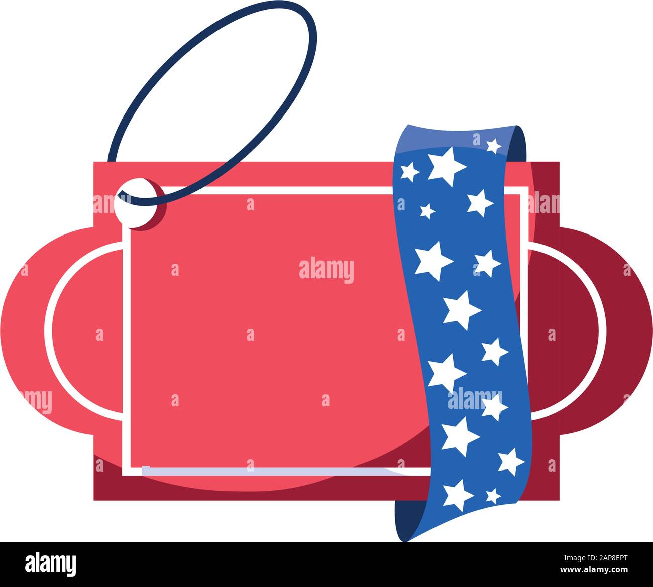 Usa flag label design, United states america independence nation us ...