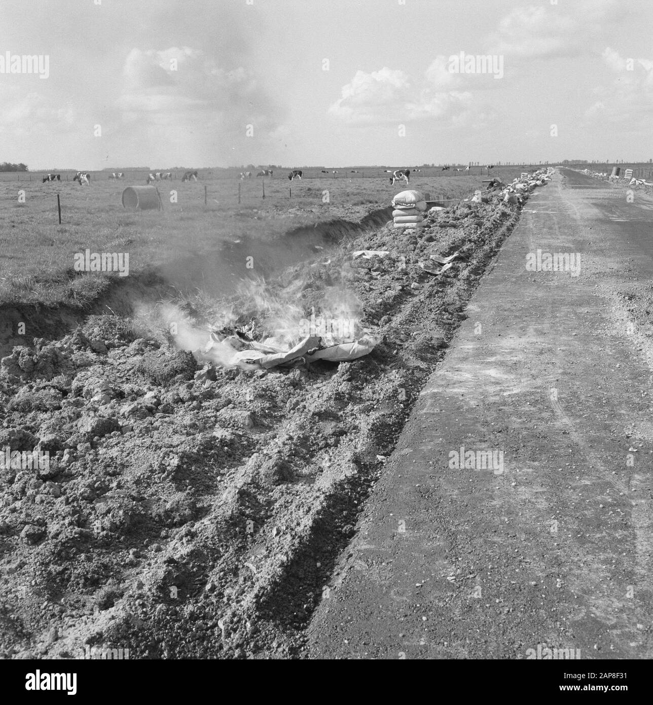 construction and improvement of roads, dikes and savings basins, gravel ...