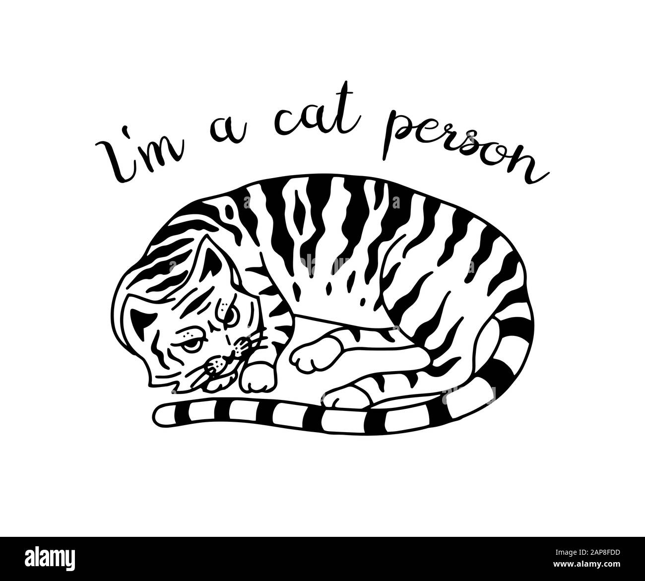 Meow cat person Stock Vector Images - Alamy