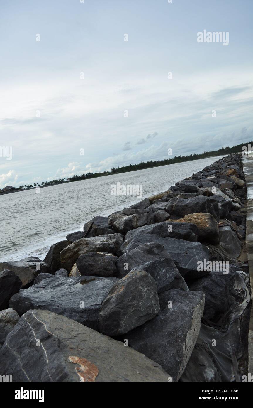 Miri, Sarawak / Malaysia - April 2011: The beautiful beaches of Luak ...