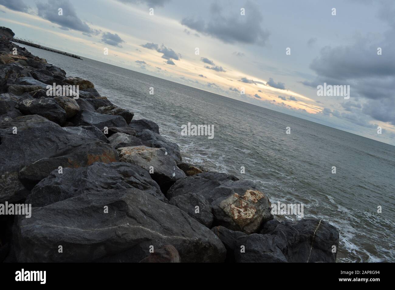 Miri, Sarawak / Malaysia - April 2011: The beautiful beaches of Luak ...