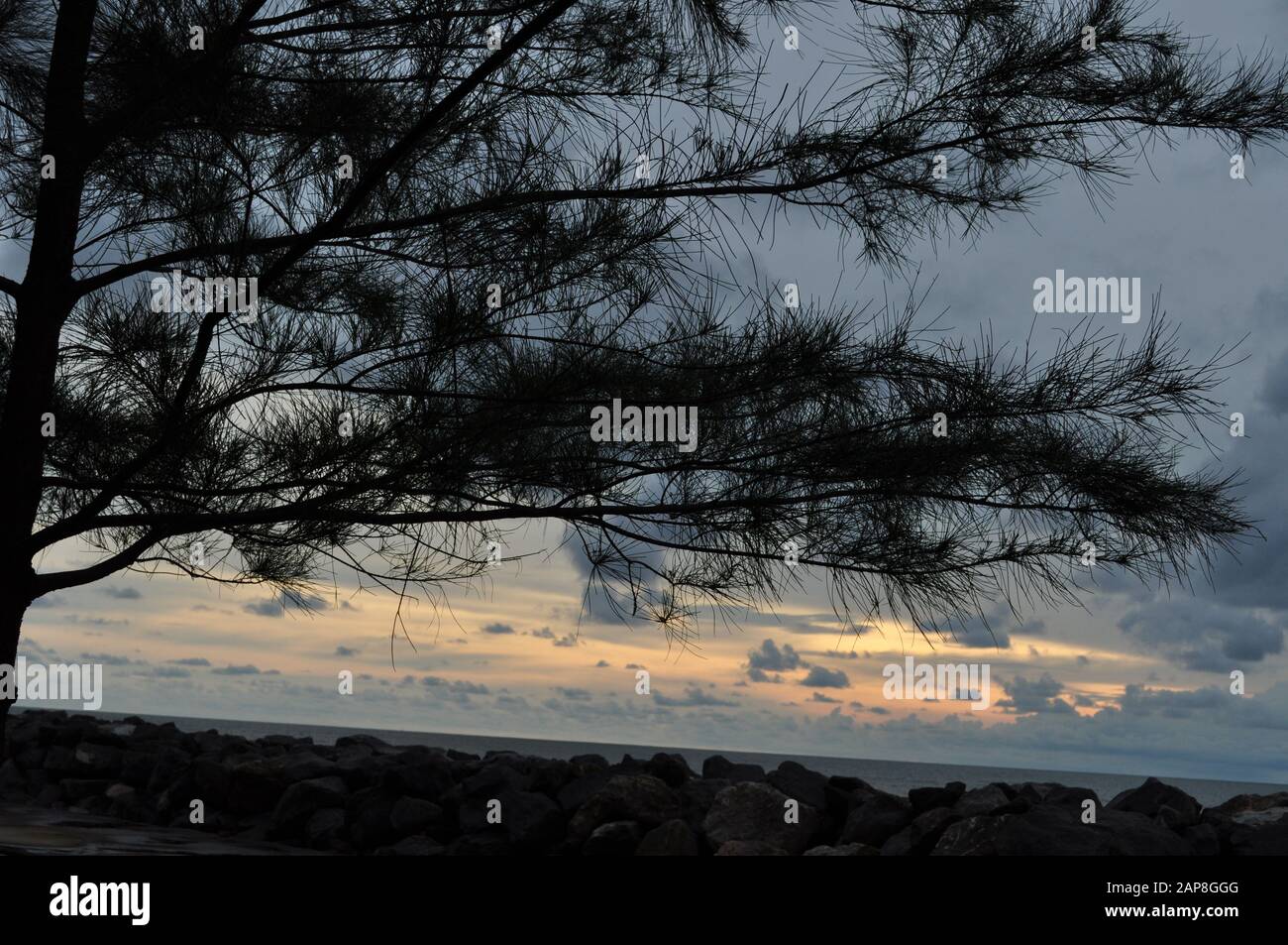 Miri, Sarawak / Malaysia - April 2011: The beautiful beaches of Luak ...