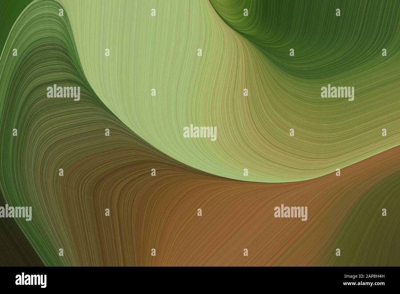 abstract modern lines and waves wallpaper background with dark olive ...