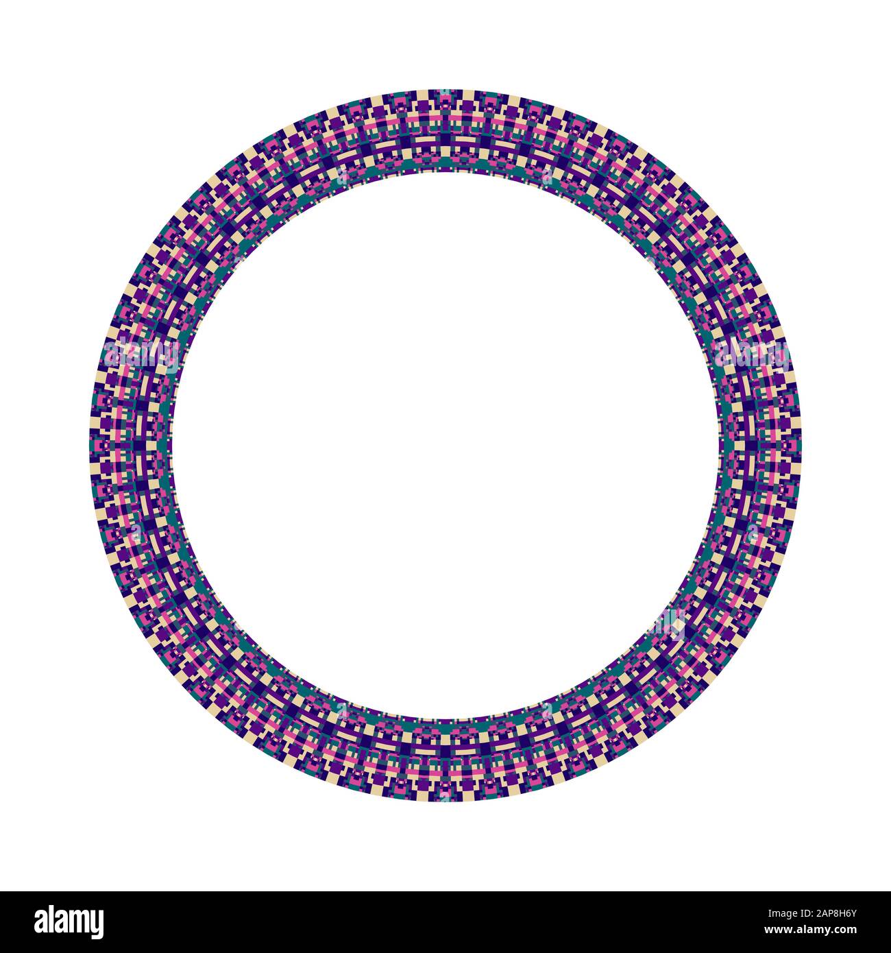 Vector circles round pixel Cut Out Stock Images & Pictures - Alamy
