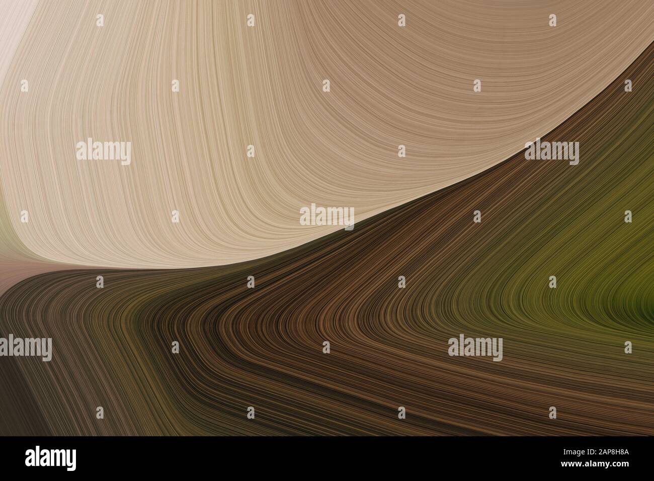 abstract fluid lines and waves and waves background with old mauve, tan ...