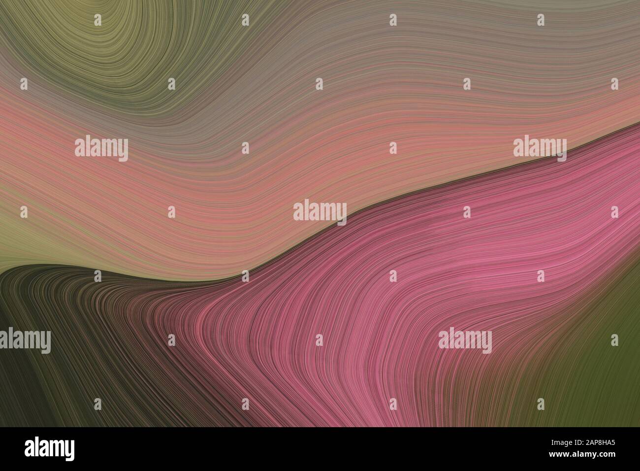 abstract artistic lines and waves canvas design with pastel brown ...