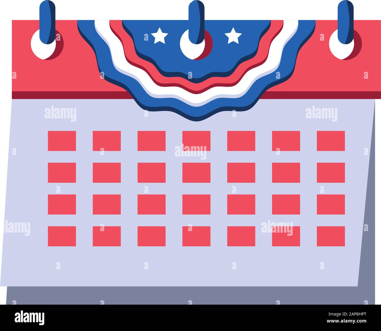 Usa flag calendar design, United states america independence nation us ...
