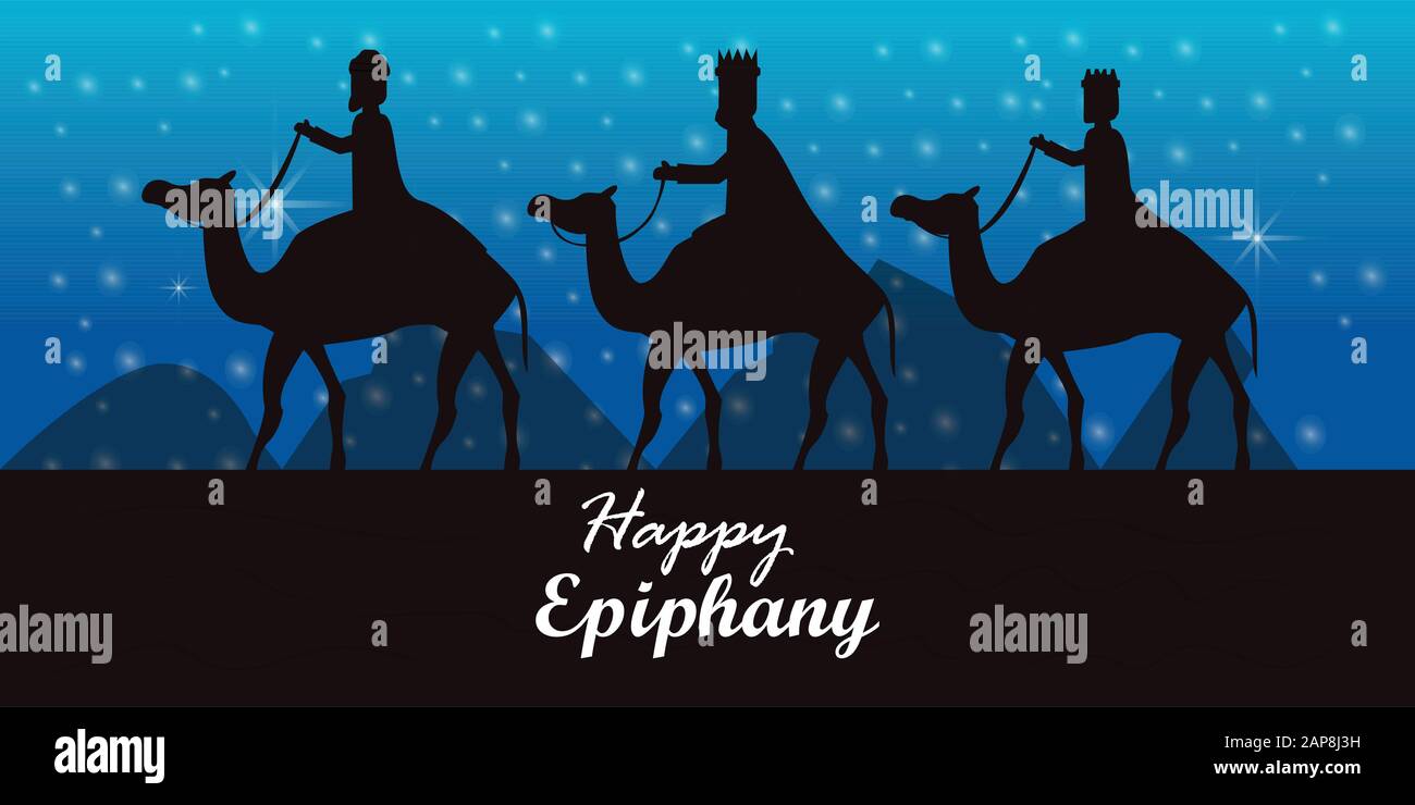 Happy Epiphany day card Stock Vector Image & Art - Alamy