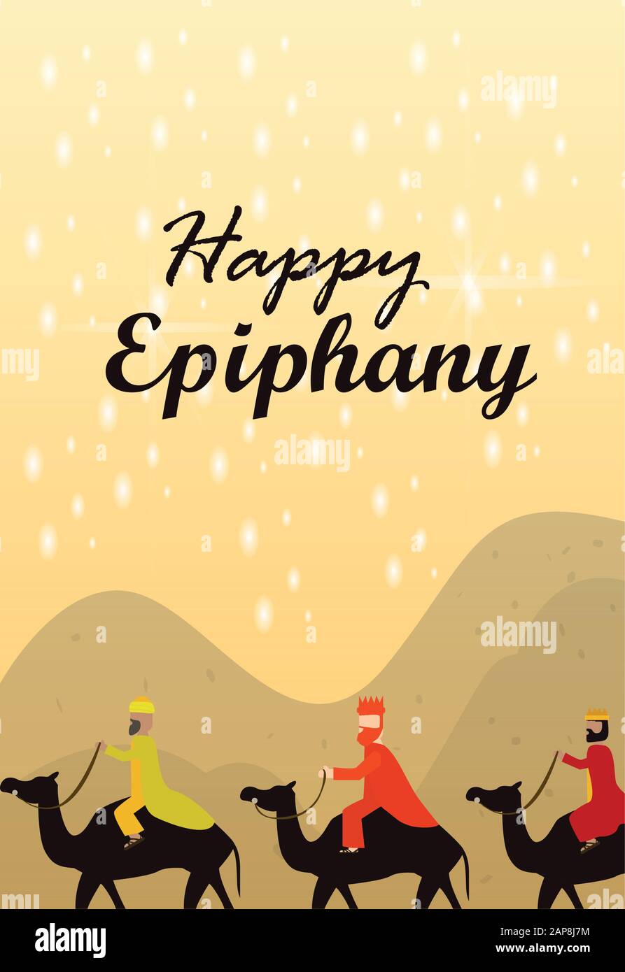 Happy Epiphany day card Stock Vector Image & Art - Alamy