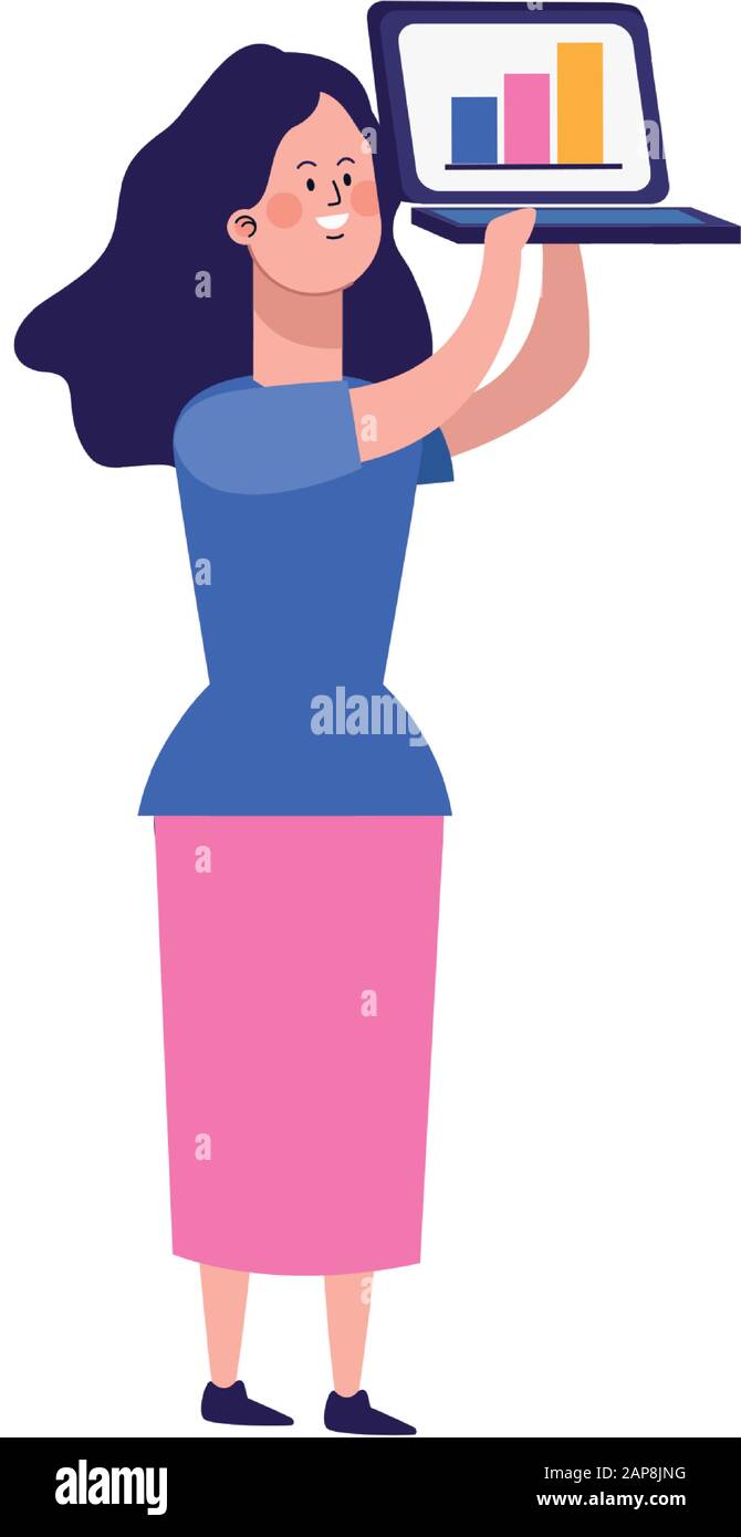 Casual person at a computer Stock Vector Images - Alamy