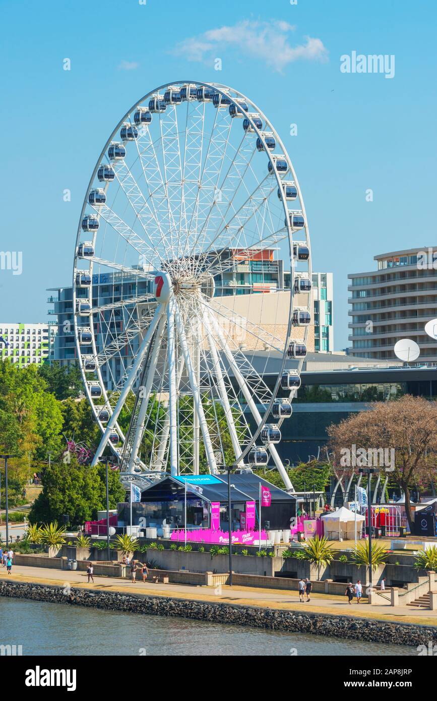 The Wheel of Brisbane on the Brisbane River, Brisbane, Queensland ...