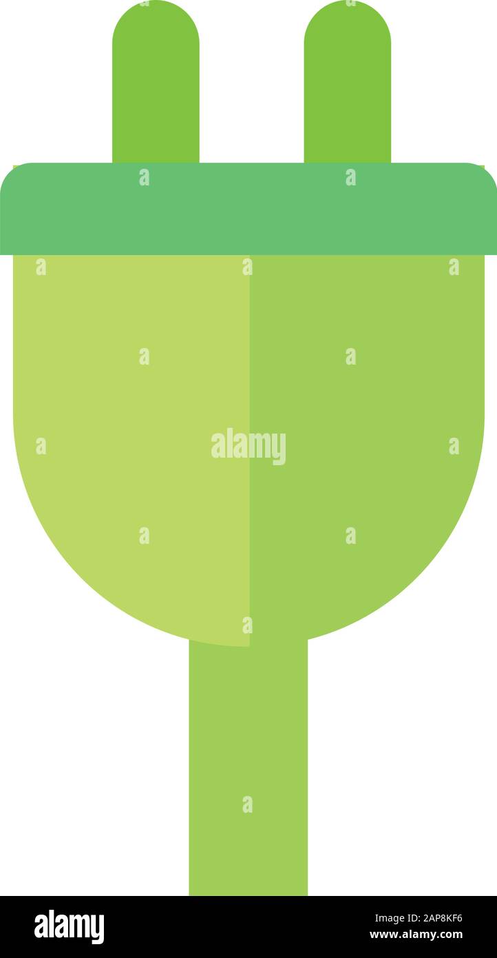 ecology energy power plug icon vector illustration Stock Vector Image ...
