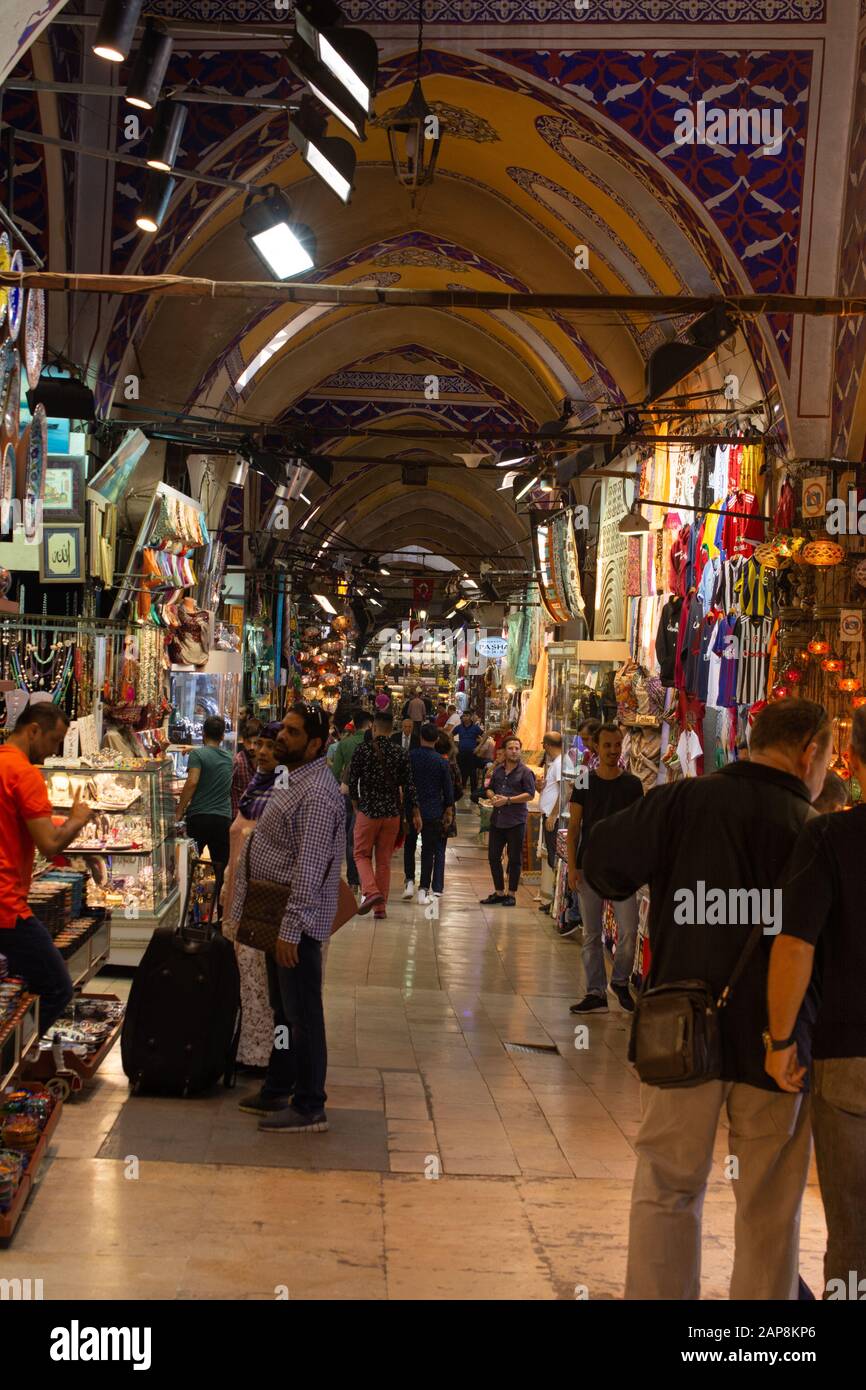 The Grand Bazaar in Istanbul is one of the largest and oldest covered ...