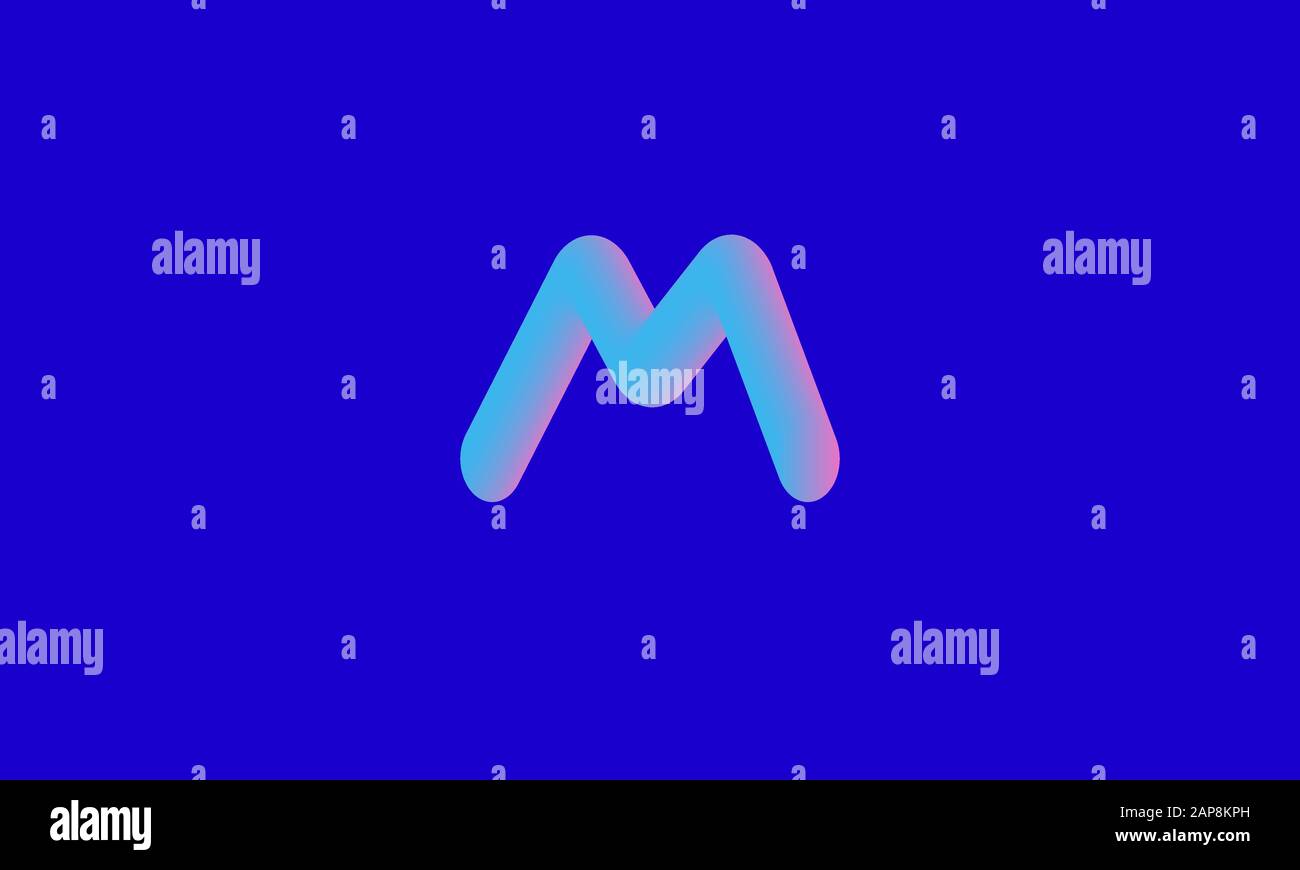 3d gradient letter m,3d letters m logo design,gradient m,3d decorative ...