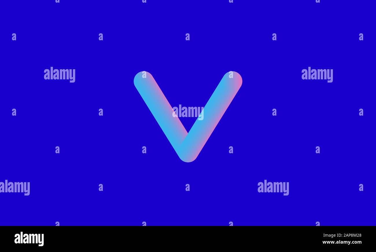 3d gradient letter v,3d letters v logo design,gradient v,3d decorative ...