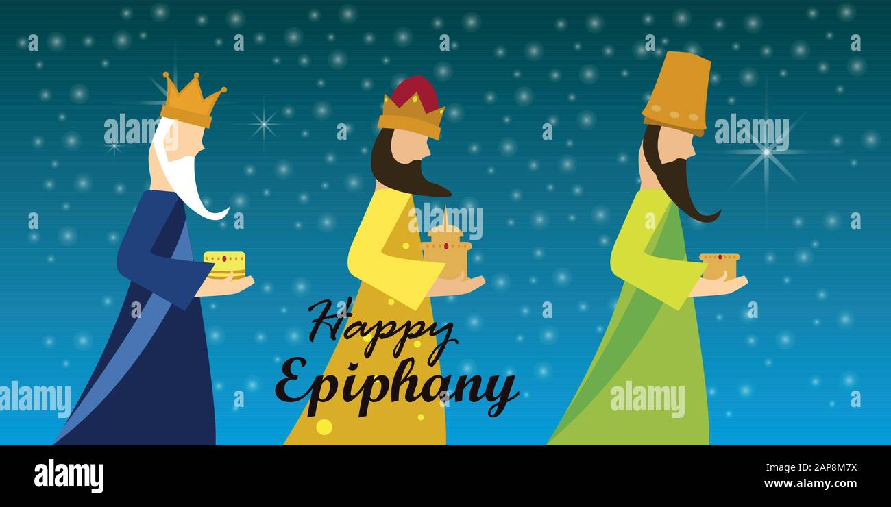 Happy Epiphany day card Stock Vector Image & Art - Alamy