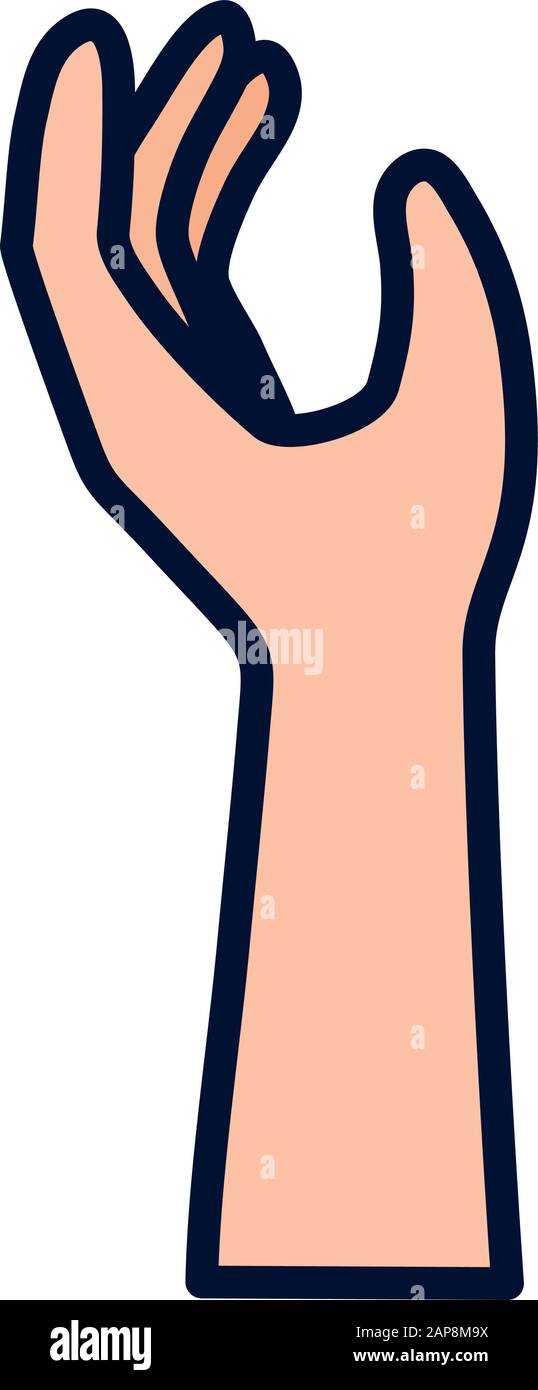 hand with support gesture icon design vector illustration Stock Vector ...