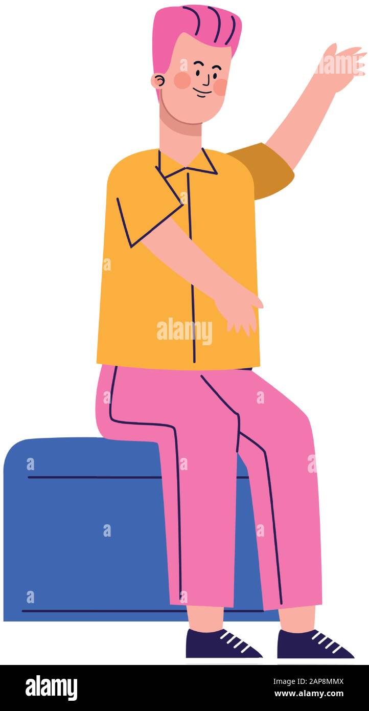 Pointing to nose Stock Vector Images - Alamy